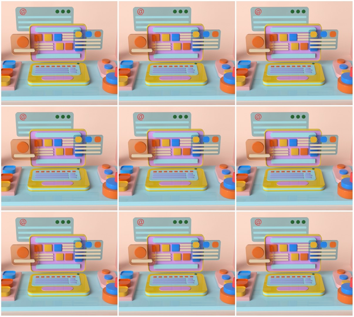 Cartoon elements Cartoon scene TWO-DIMENSIONAL office TWO-DIMENSIONAL ...