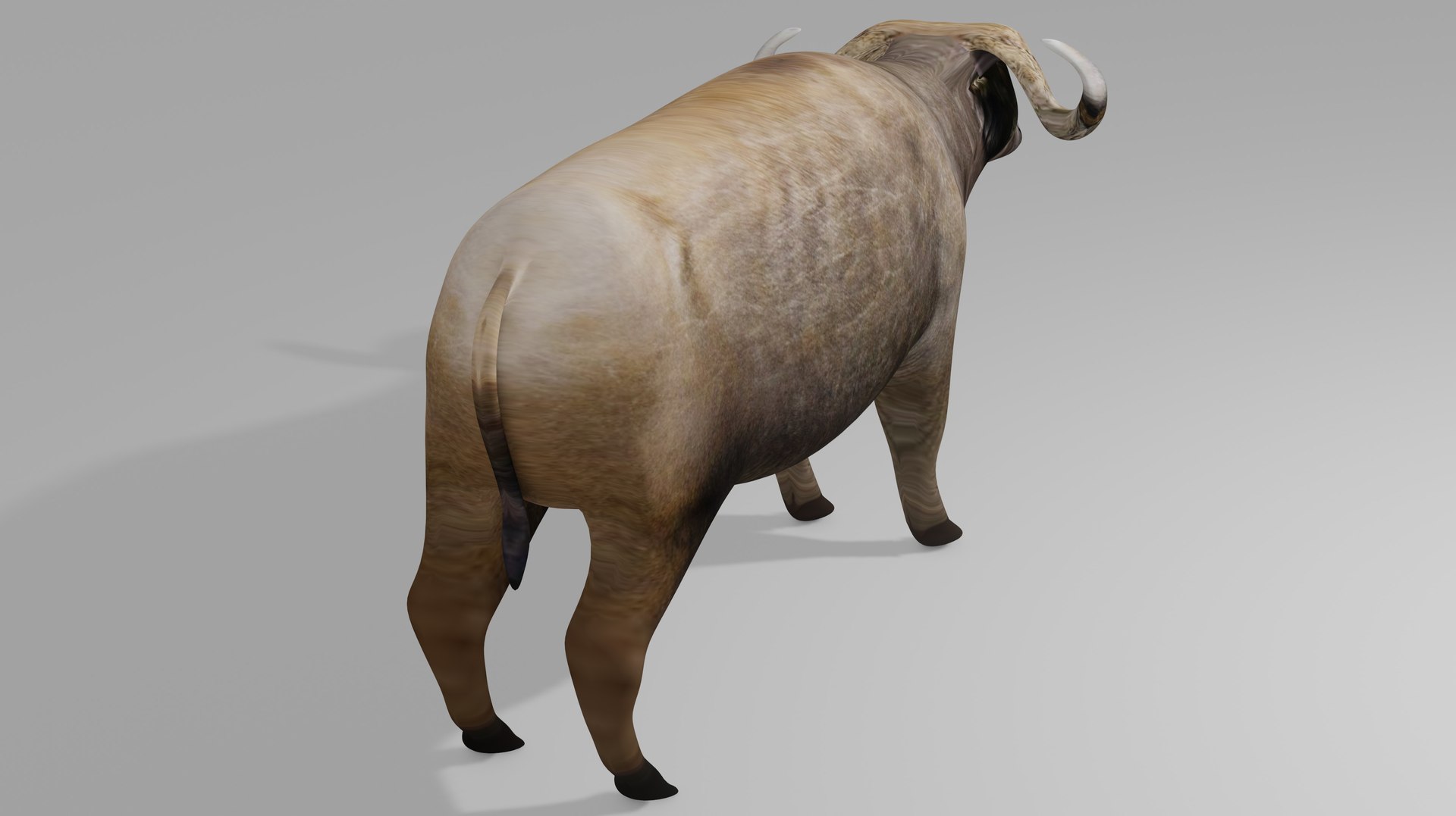 3D Model Realistic Buffalo OBJ Blend - TurboSquid 2217506