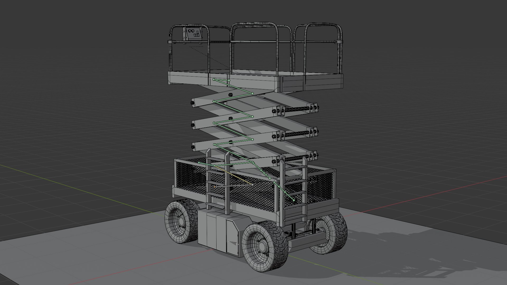 Scissor Lift 3D Model - TurboSquid 2194256