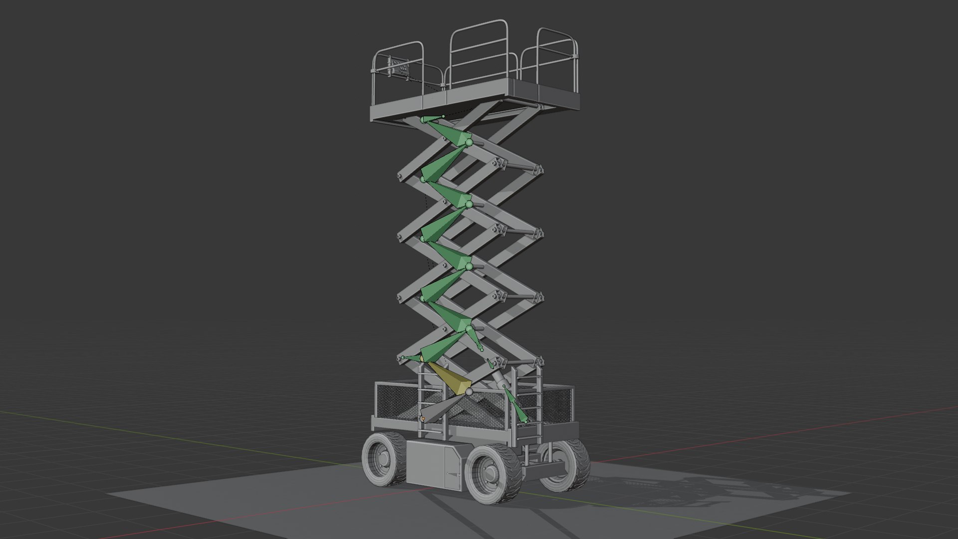 Scissor Lift 3D Model - TurboSquid 2194256