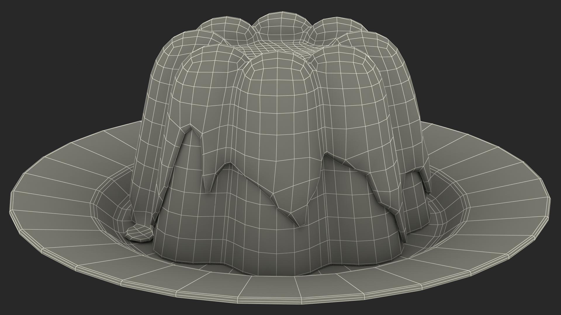 Jelly Pudding Chocolate On Plate 3D Model - TurboSquid 1735129