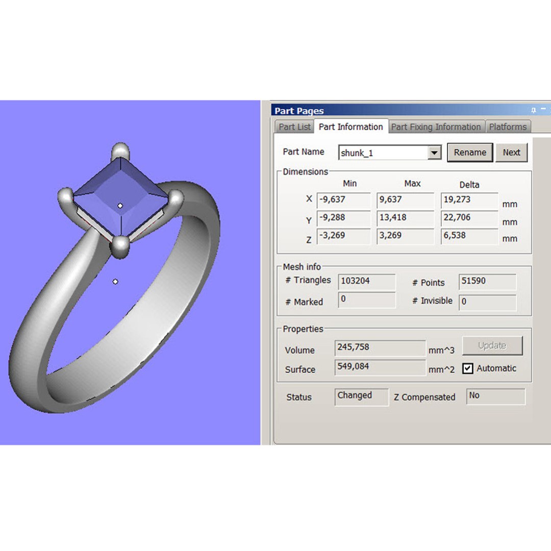 3d Engagement Ring