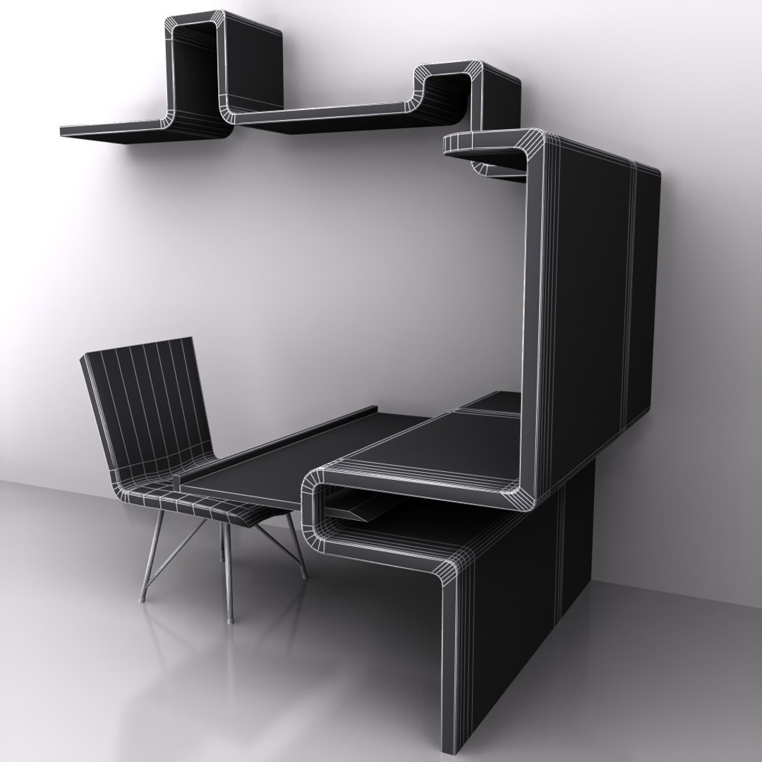 3d Computer Table Model
