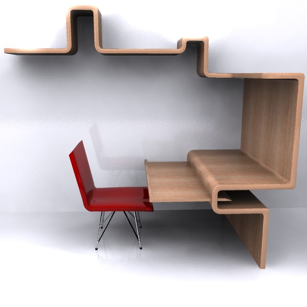 3d computer table model