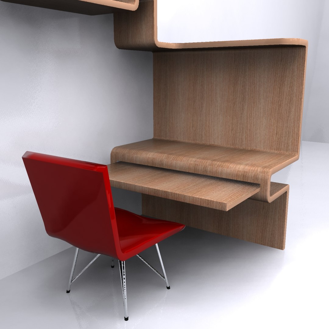 3d Computer Table Model