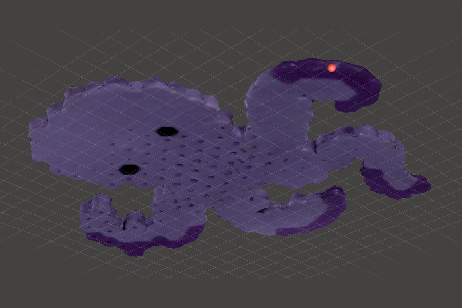3D Small Purple Craft Octopus Model - TurboSquid 2357334