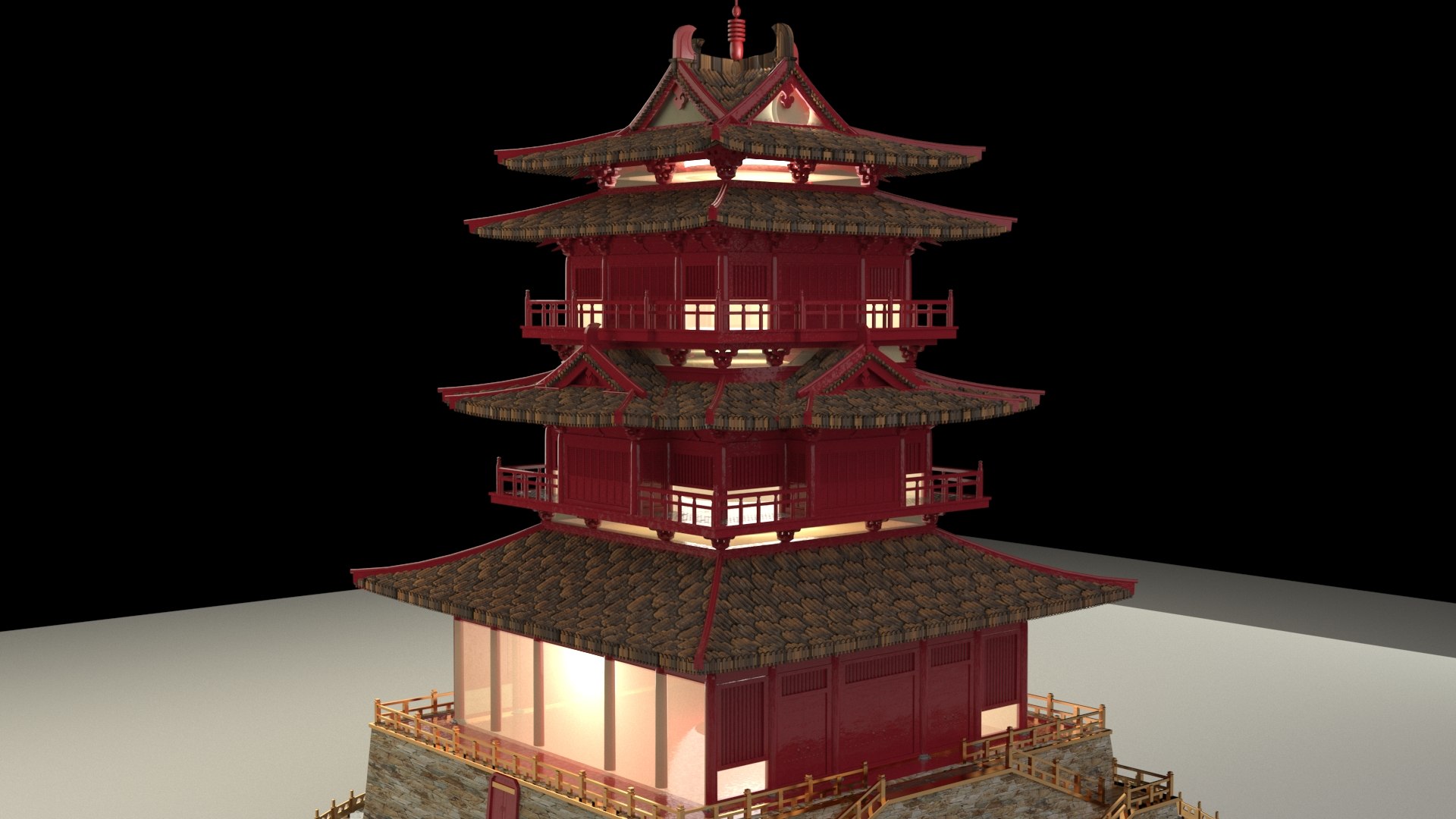Chinese Ancient House 3D Model - TurboSquid 1864868