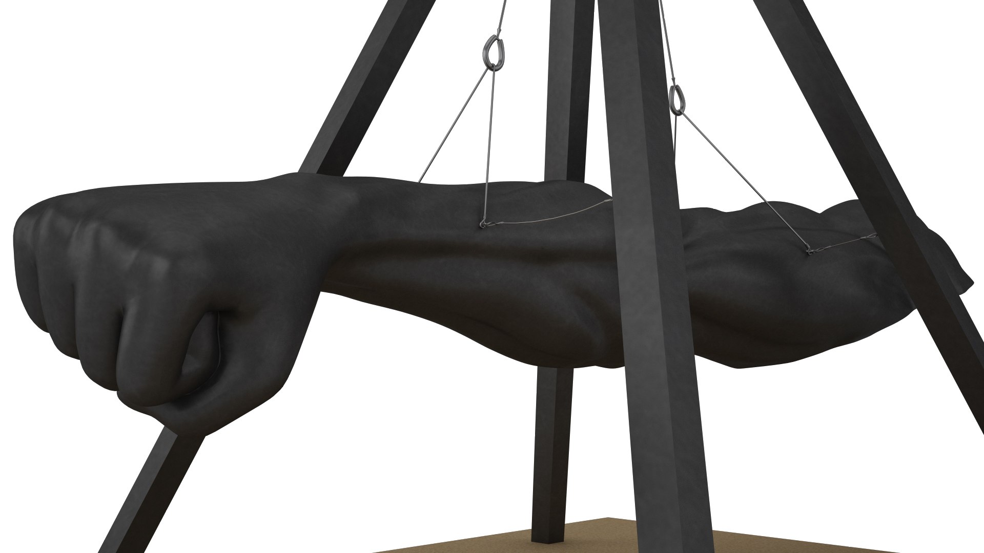 3D Monument Giant Boxing Arm Of Joe Louis Model - TurboSquid 2215570