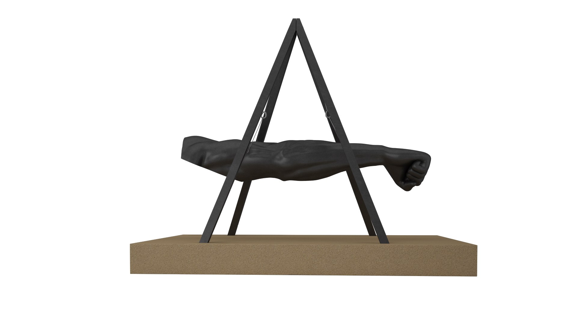 3D Monument Giant Boxing Arm Of Joe Louis Model - TurboSquid 2215570