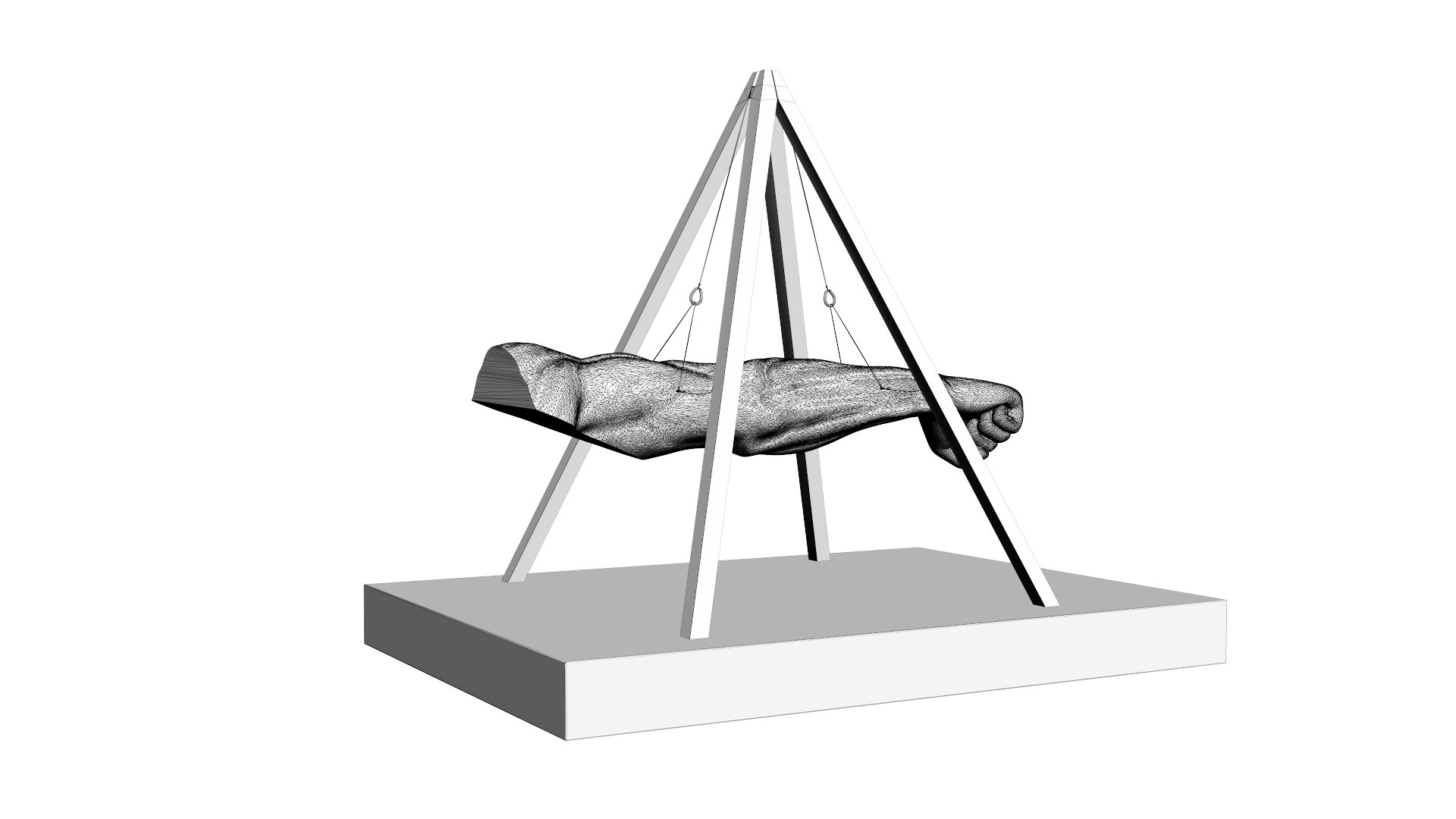 3D Monument Giant Boxing Arm Of Joe Louis Model - TurboSquid 2215570