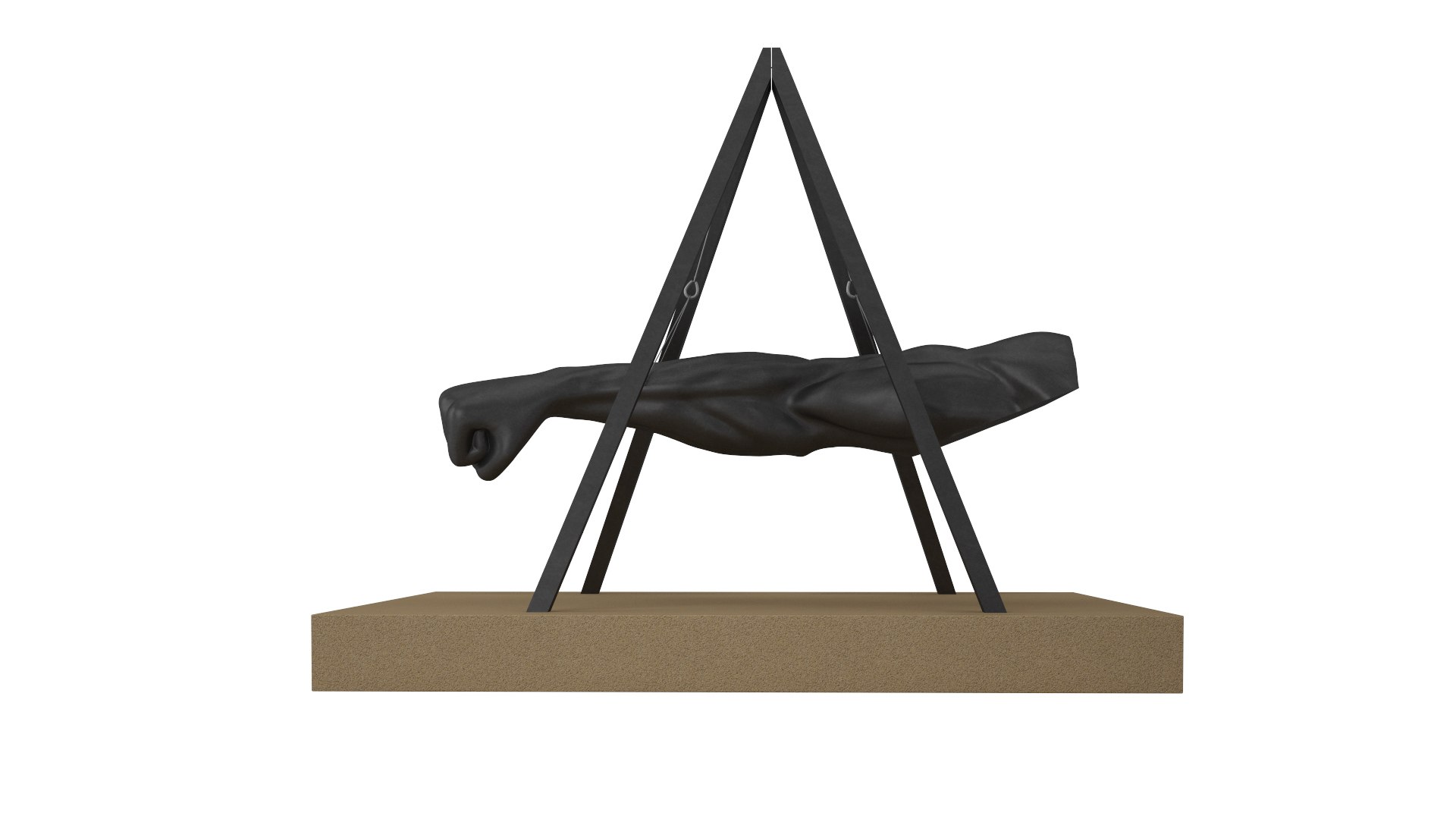 3D Monument Giant Boxing Arm Of Joe Louis Model - TurboSquid 2215570