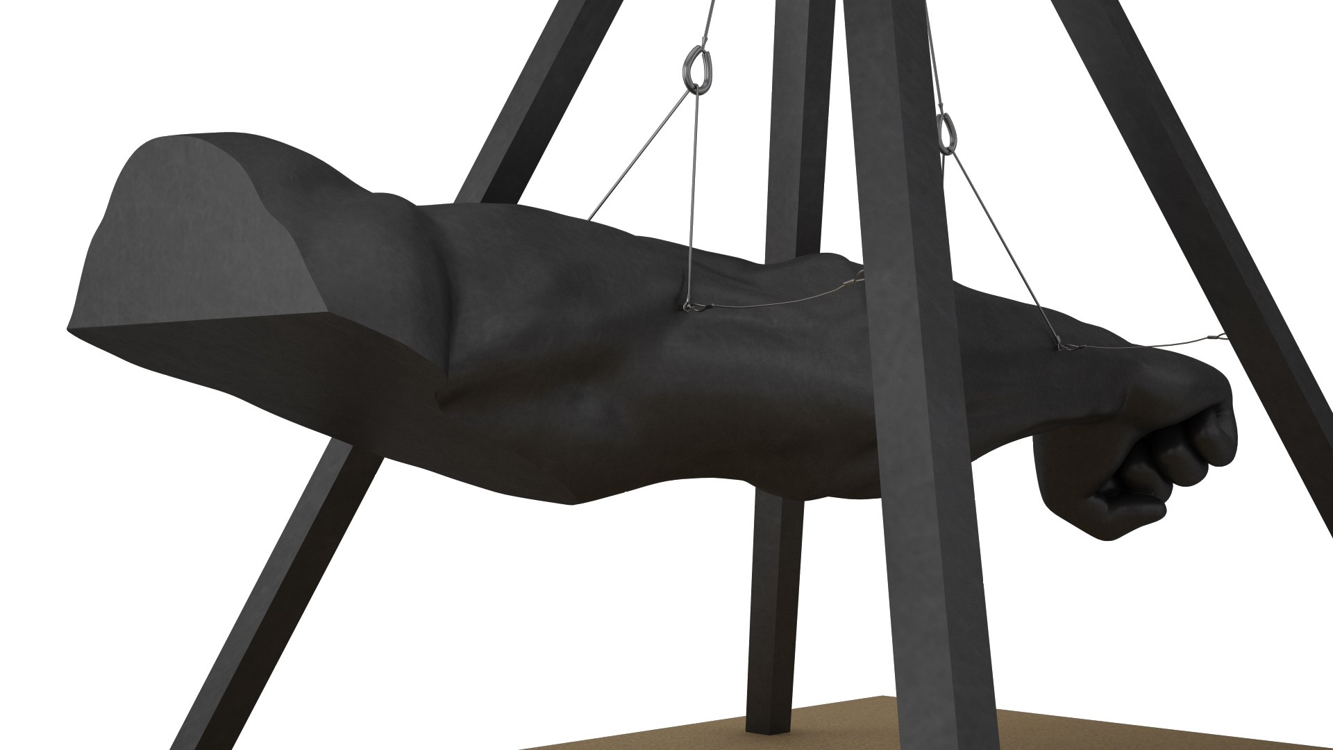 3D Monument Giant Boxing Arm Of Joe Louis Model - TurboSquid 2215570