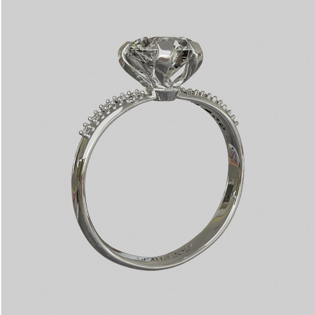 3D Engagement Ring Model - TurboSquid 1796772