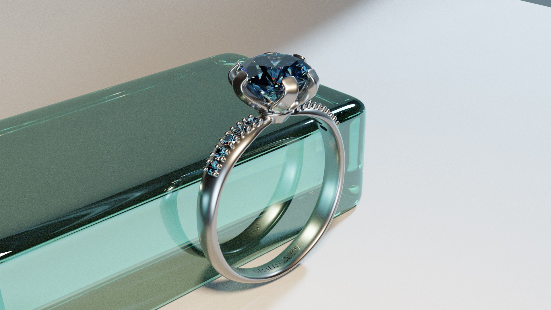 3D Engagement Ring Model - TurboSquid 1796772