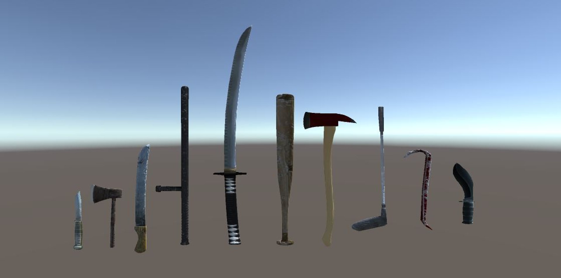 3D Model Melee Weapons | 1142521 | TurboSquid