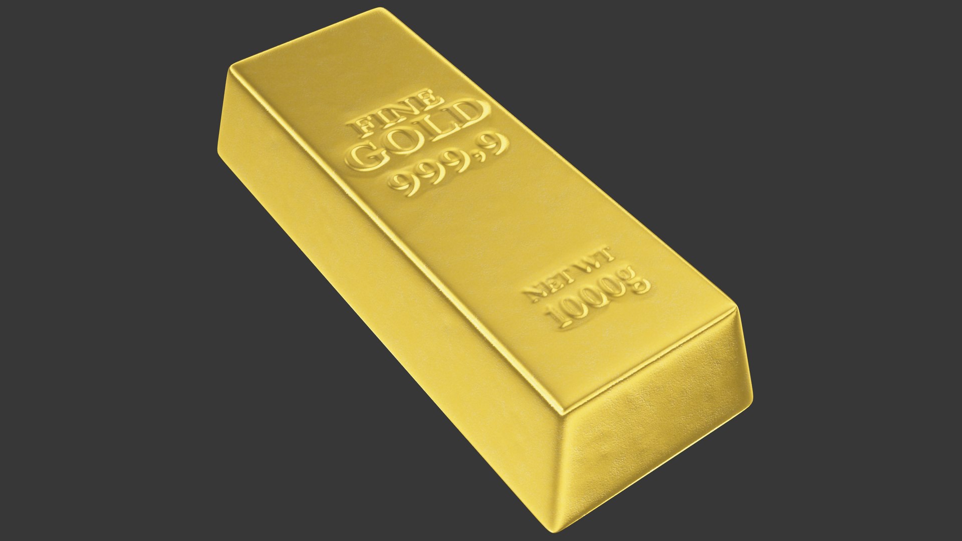 Gold Bar 3D Model - TurboSquid 1533322