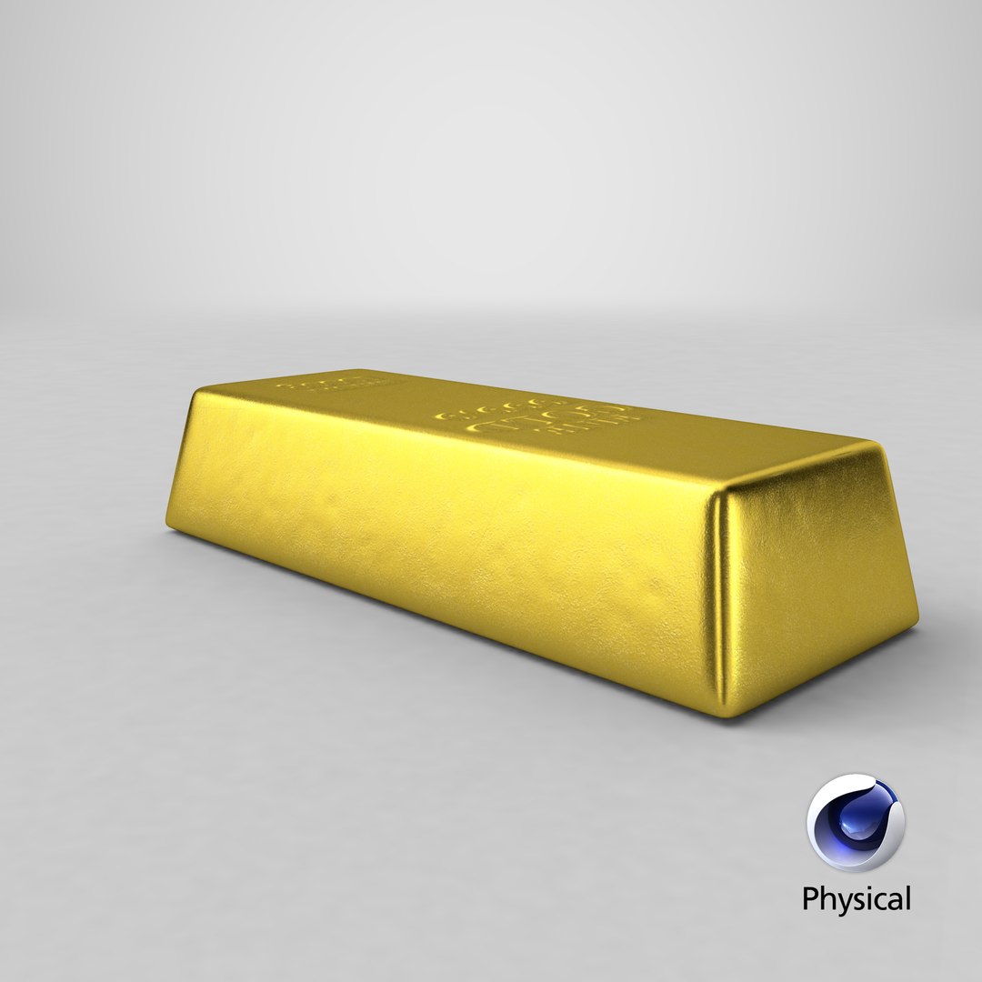 Gold Bar 3D Model - TurboSquid 1533322