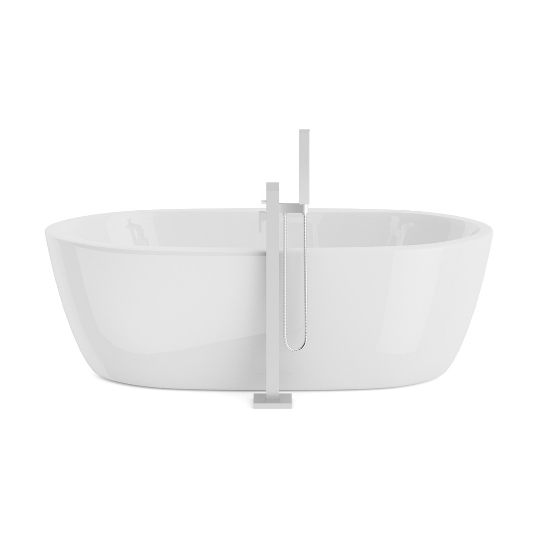Large Rounded Bath 3D Model - TurboSquid 1198391