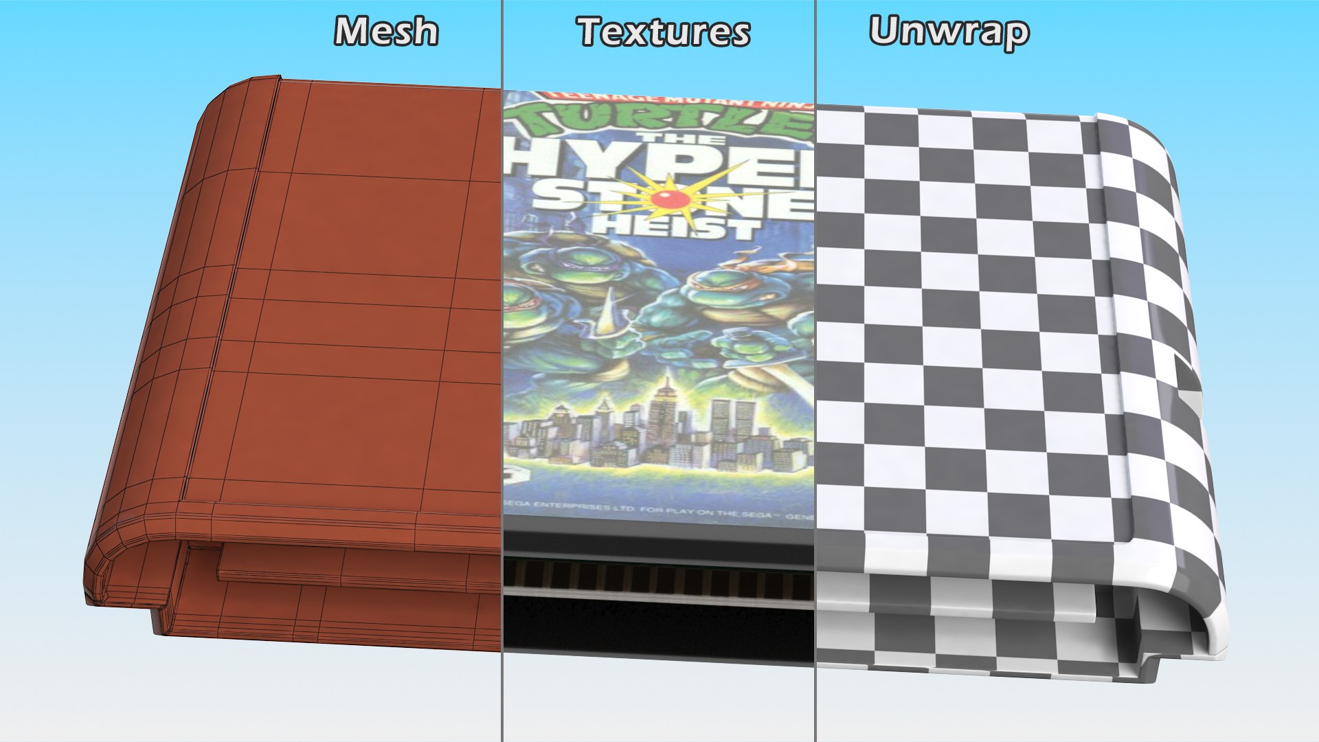 3D Cartridge Sega Turtles Model - TurboSquid 2139441