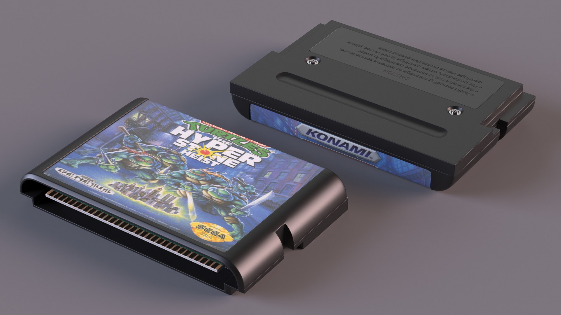 3D Cartridge Sega Turtles Model - TurboSquid 2139441