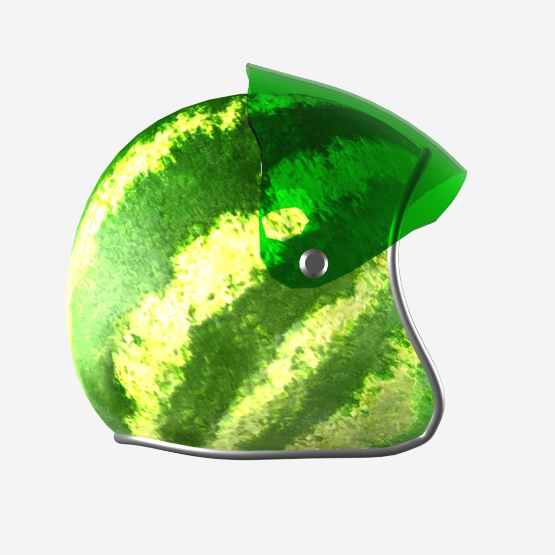 3D Watermelon Helmet - TurboSquid 1203738