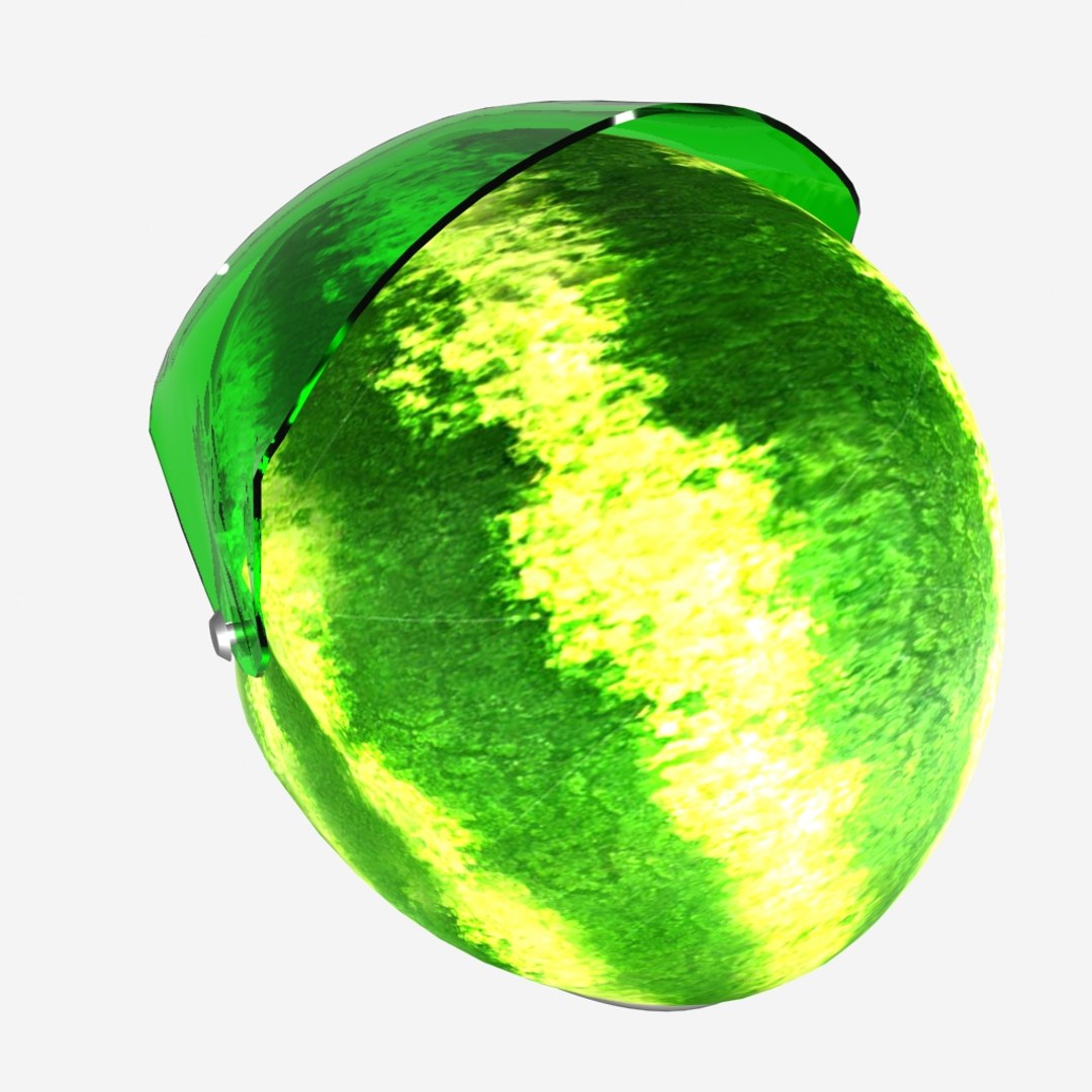 3D Watermelon Helmet - TurboSquid 1203738