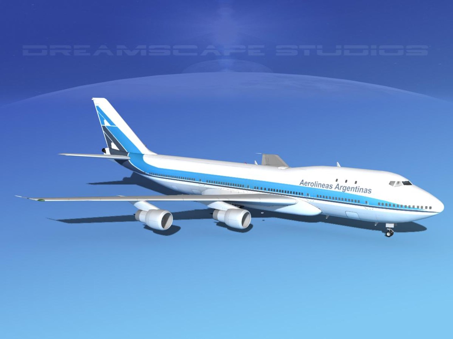 3d model 747-100 boeing 747