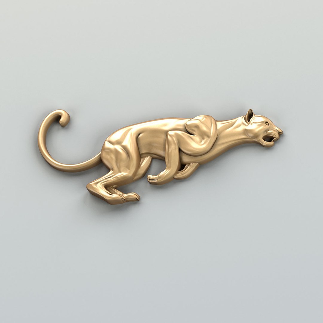 3D Animal decor 002 Running panthers Five poses - TurboSquid 1953723