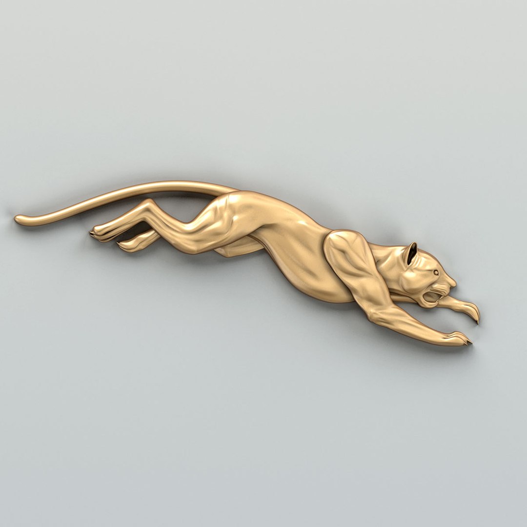 3D Animal Decor 002 Running Panthers Five Poses - TurboSquid 1953723
