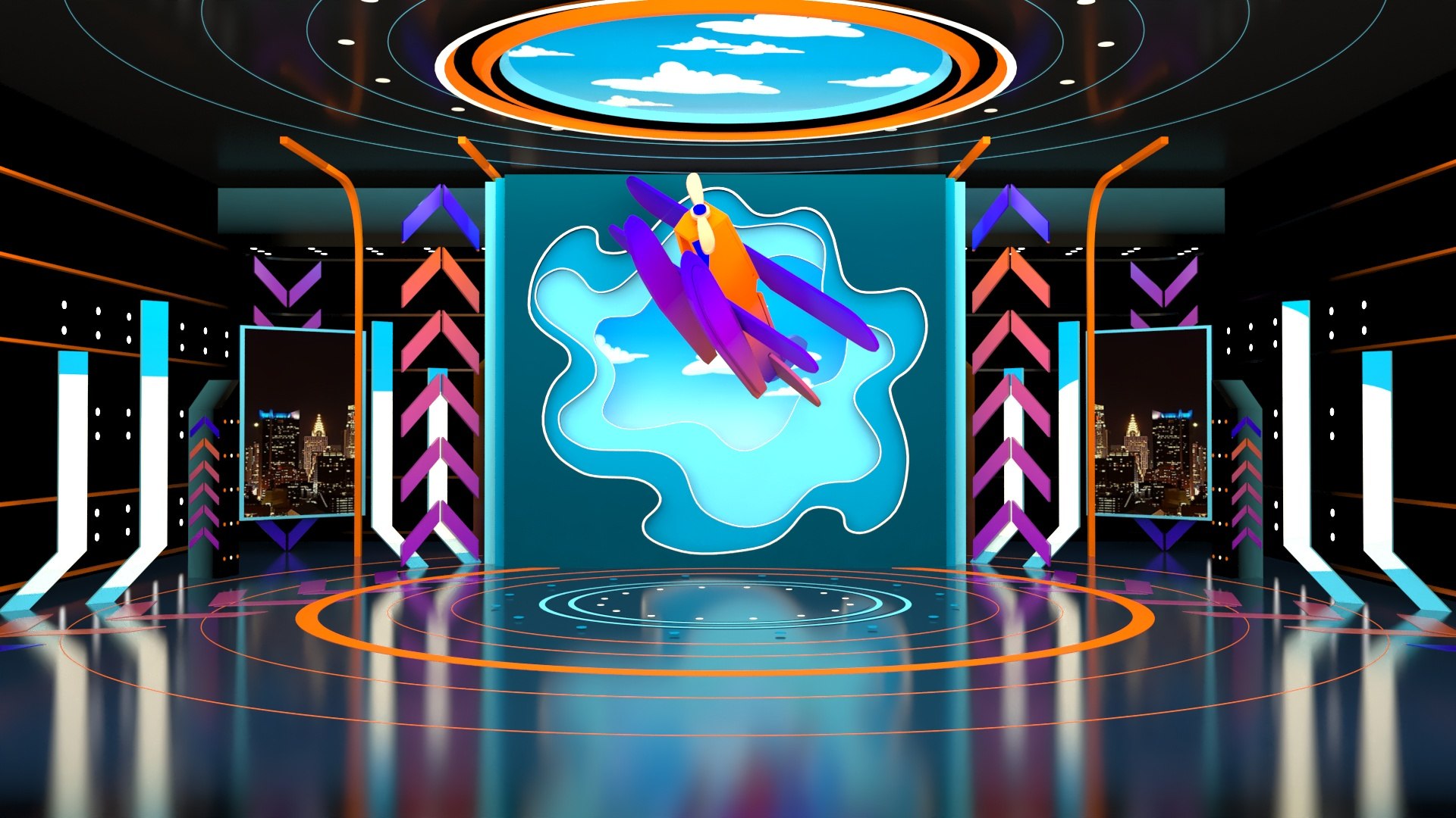 Child Tv Studio Competition Design 3D Model - TurboSquid 1867496