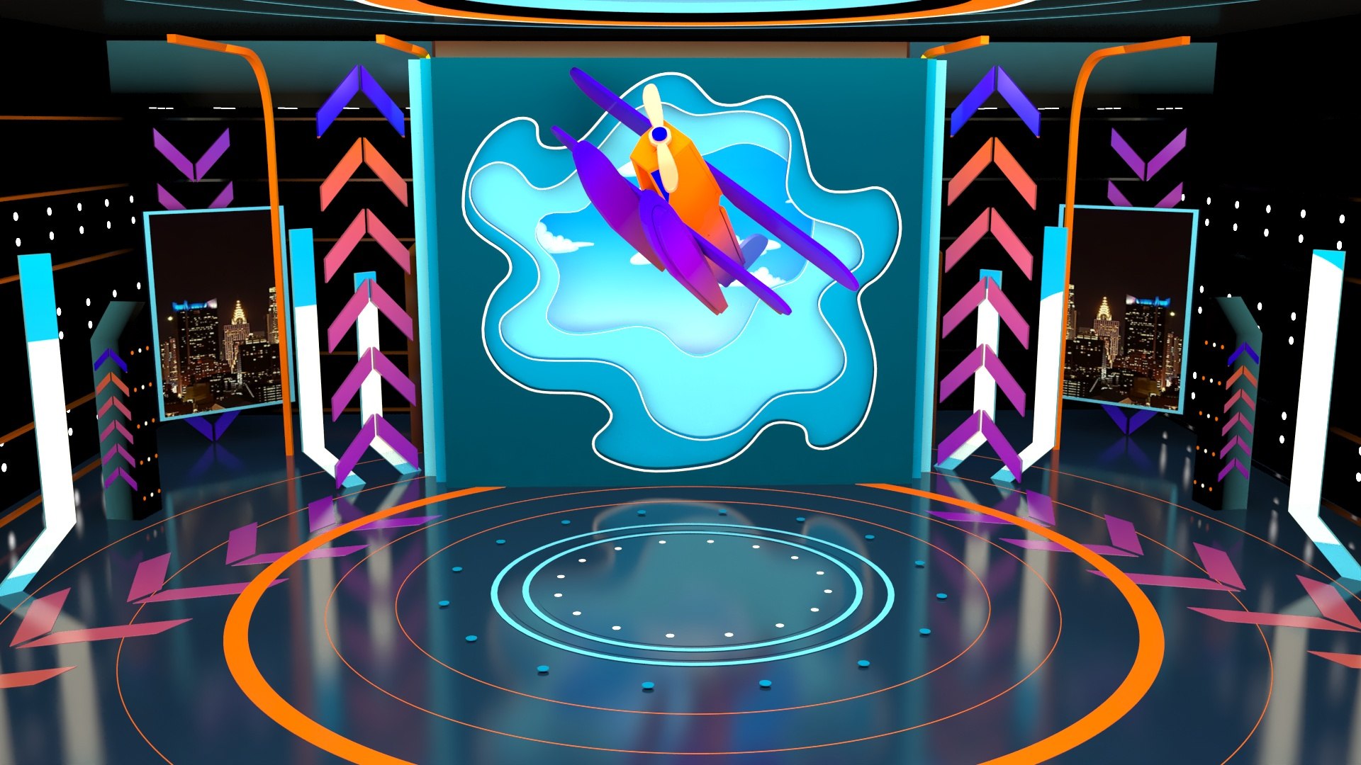 Child Tv Studio Competition Design 3D Model - TurboSquid 1867496