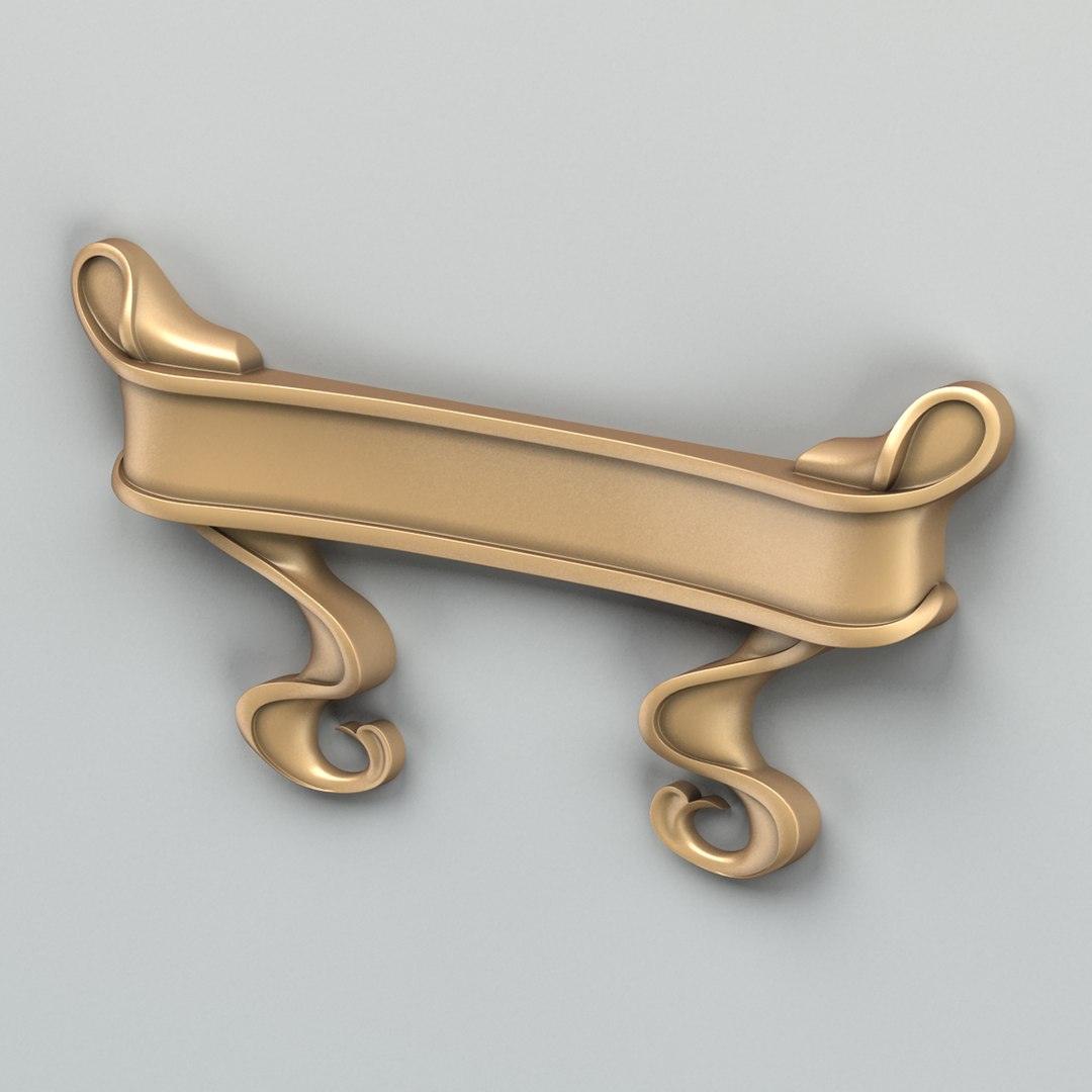 Free Obj Model Decorative Ribbon