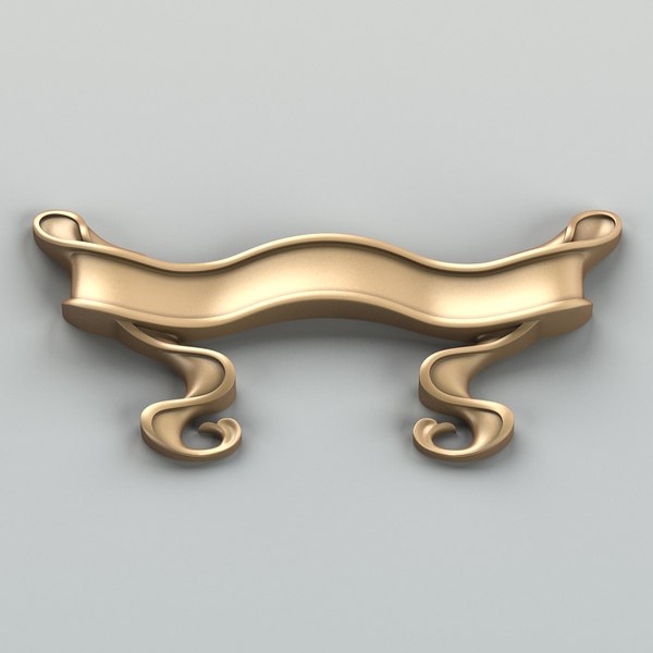 free obj model decorative ribbon