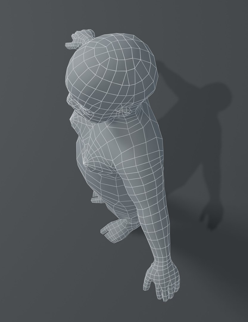 3D Fat Girl Kid Child - TurboSquid 1532192