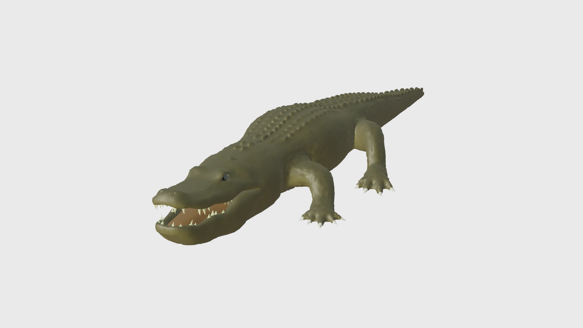 3D Alligator Model - TurboSquid 1804496