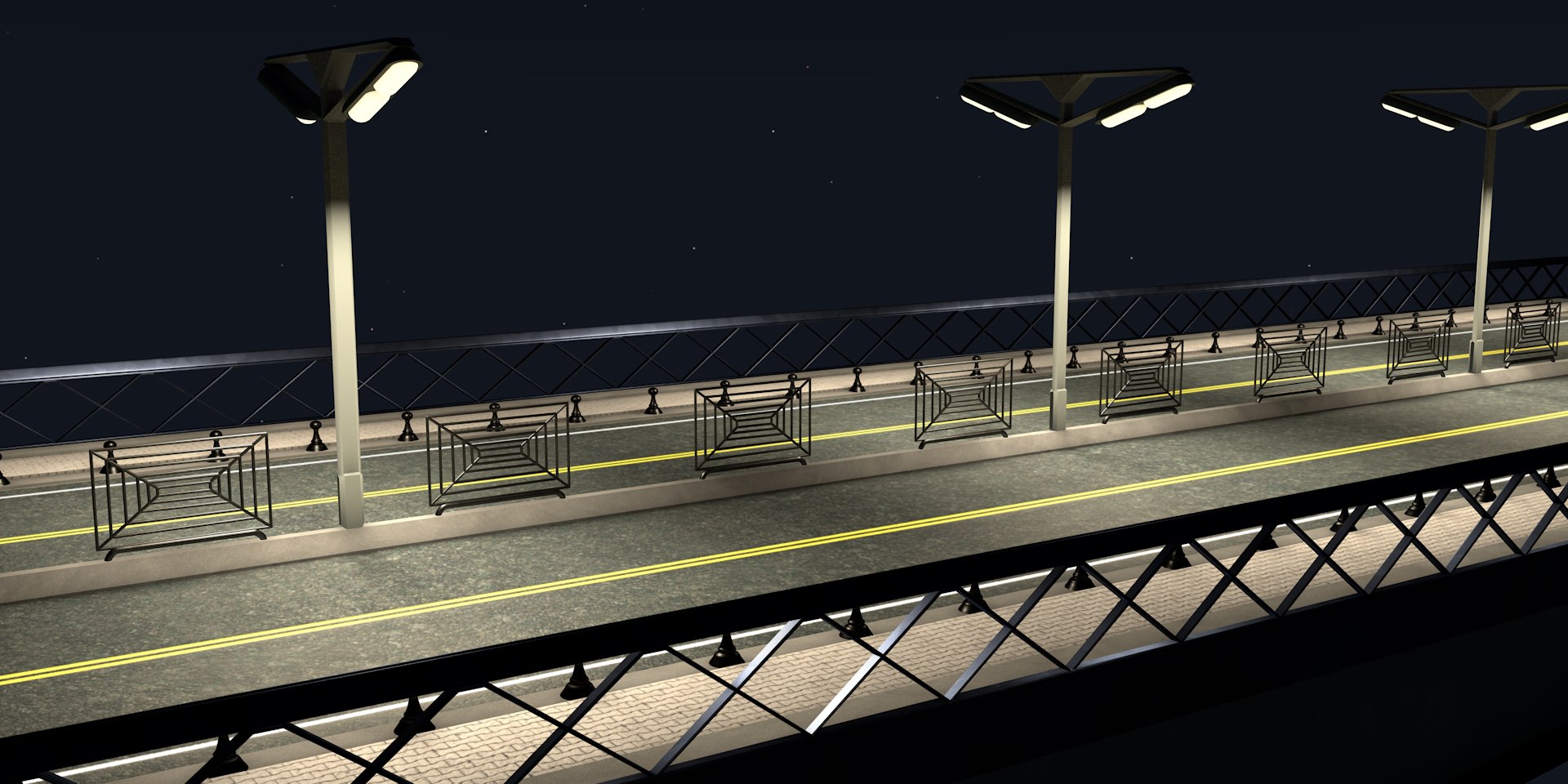 Road Bridge-Ready For Game 3D Model - TurboSquid 1853646
