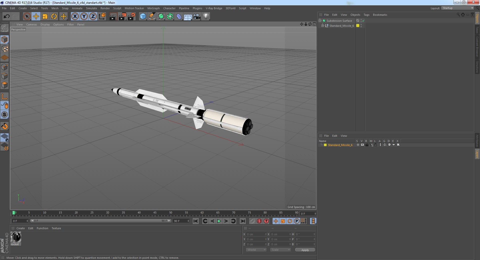 3D standard missile 6 - TurboSquid 1620853
