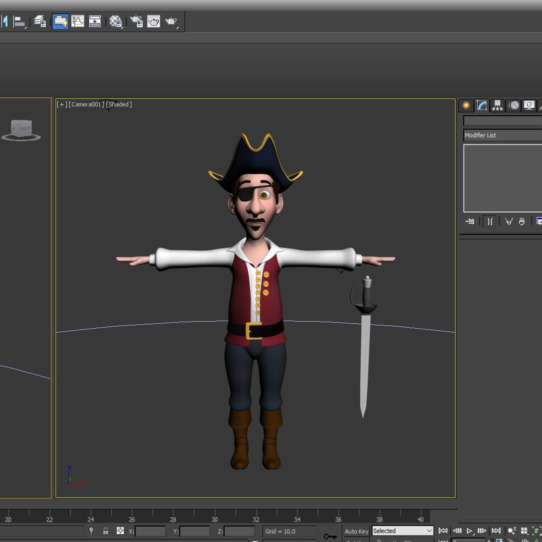 Pirate Cartoon 3D Model - TurboSquid 1530196
