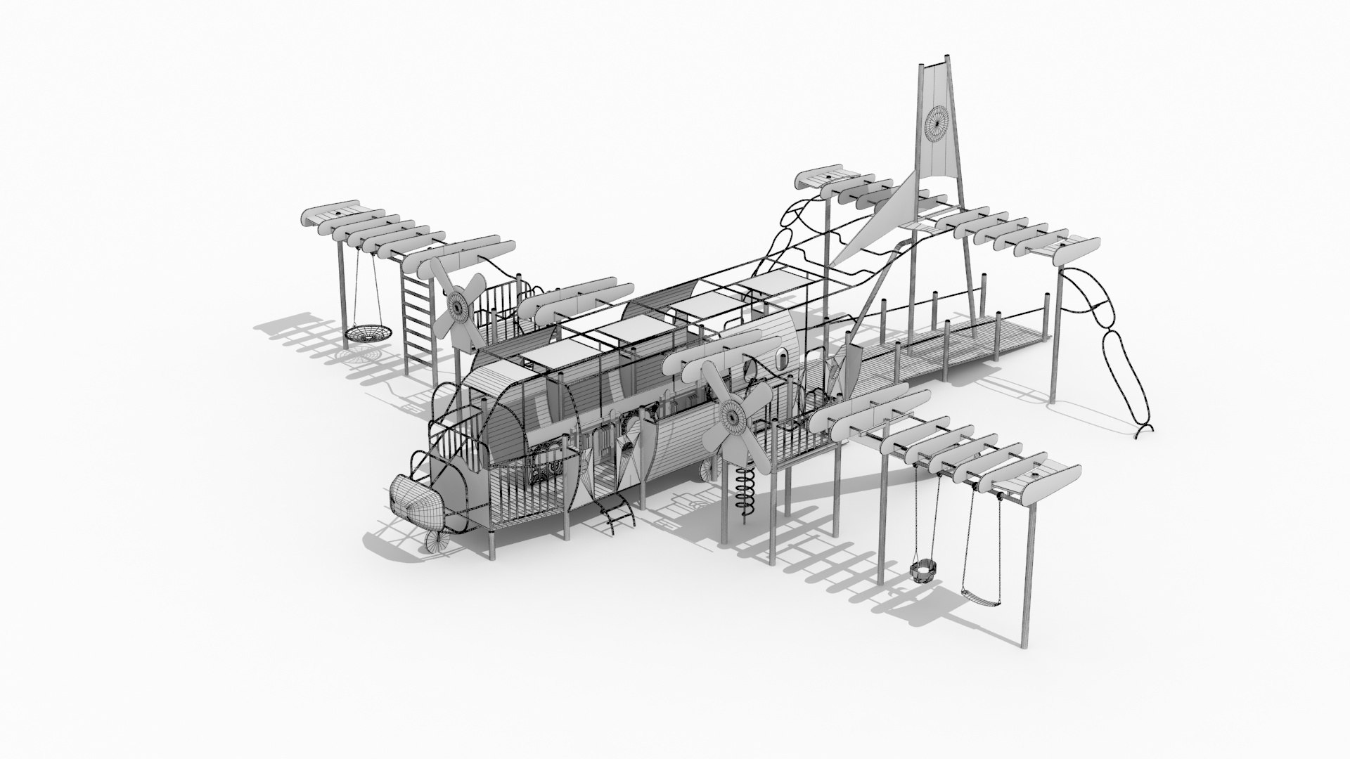 3D Airplane Playground - TurboSquid 2116641