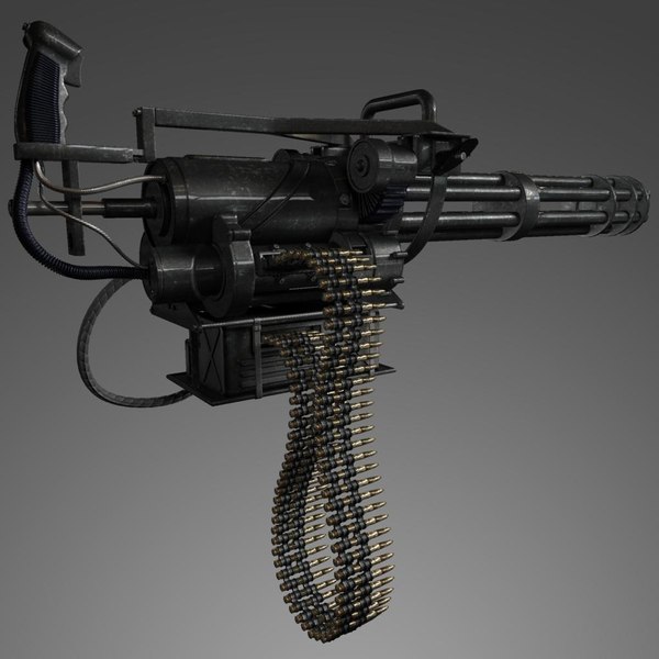 modelo 3d MiniGun HighPoly - TurboSquid 483994