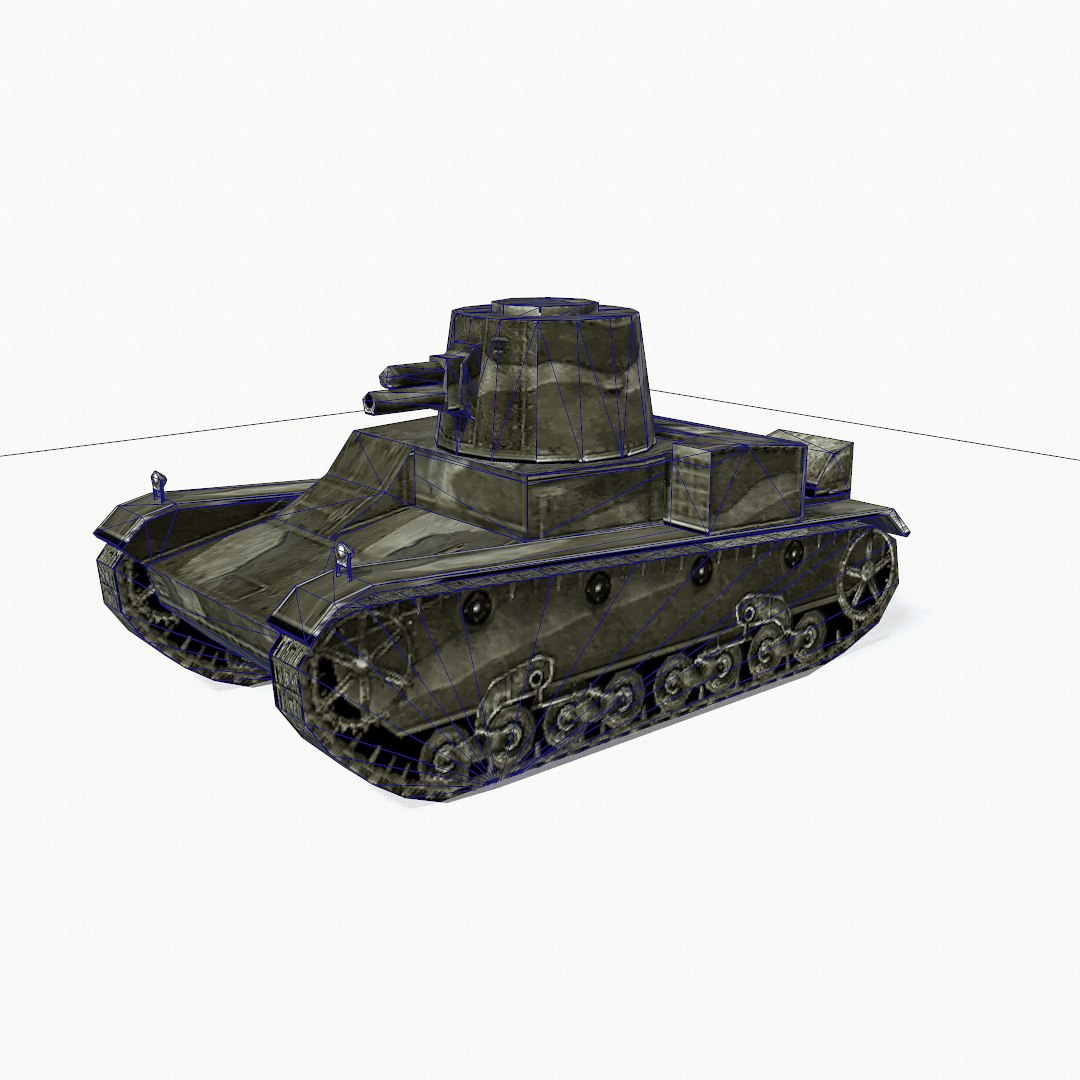 3d Max Vickers 6-ton Tank E