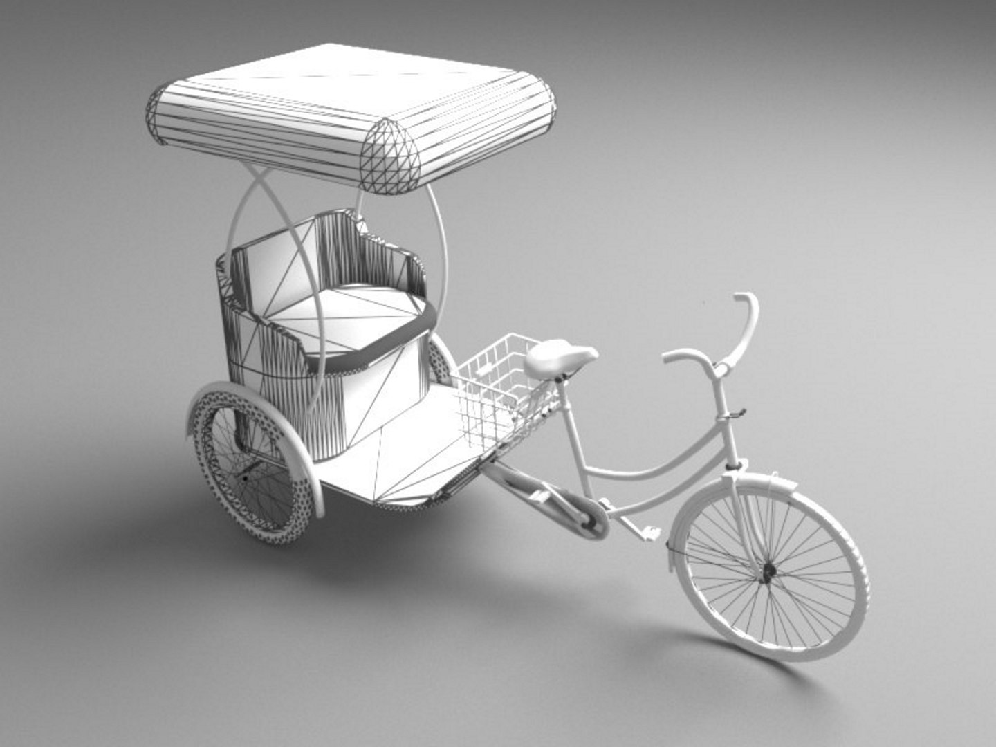 Bike Rickshaw 2 V2 3D Model - TurboSquid 1638227