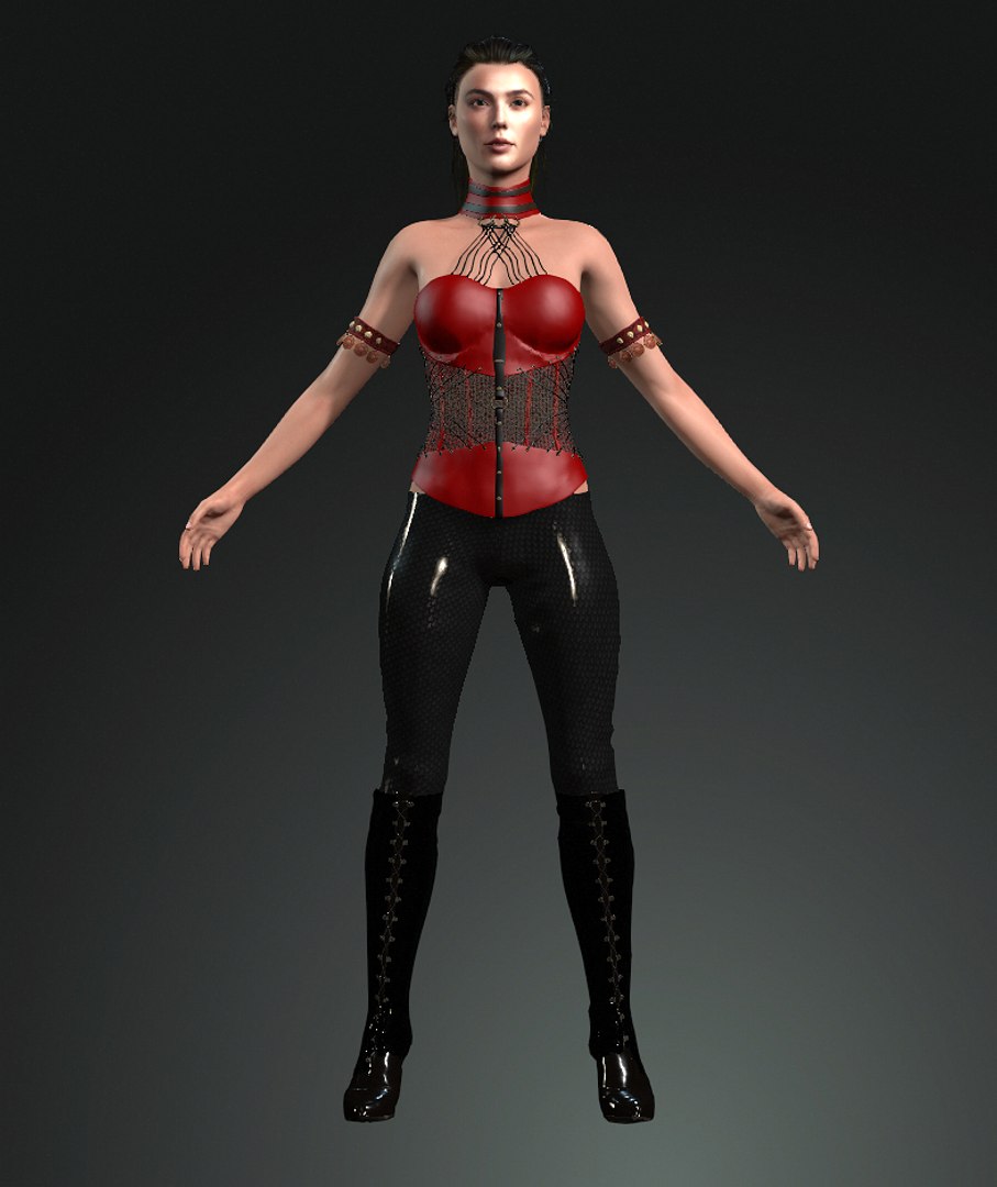 3D Gal Gadot Character Design 3D Model Ready For With Arabic Dancing ...