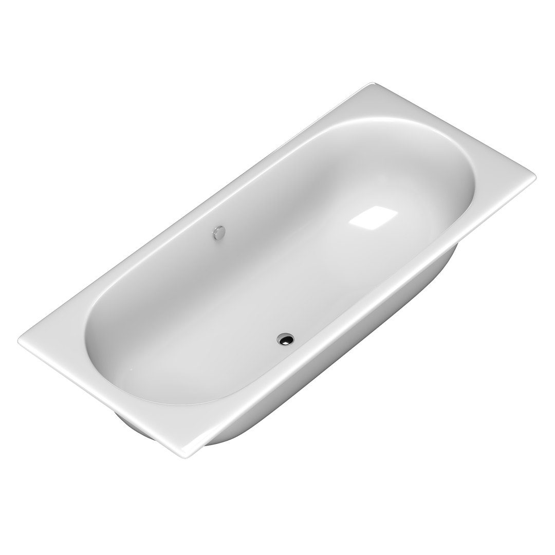 3D Classic Duo Rectangular Bathe Model - TurboSquid 1896963