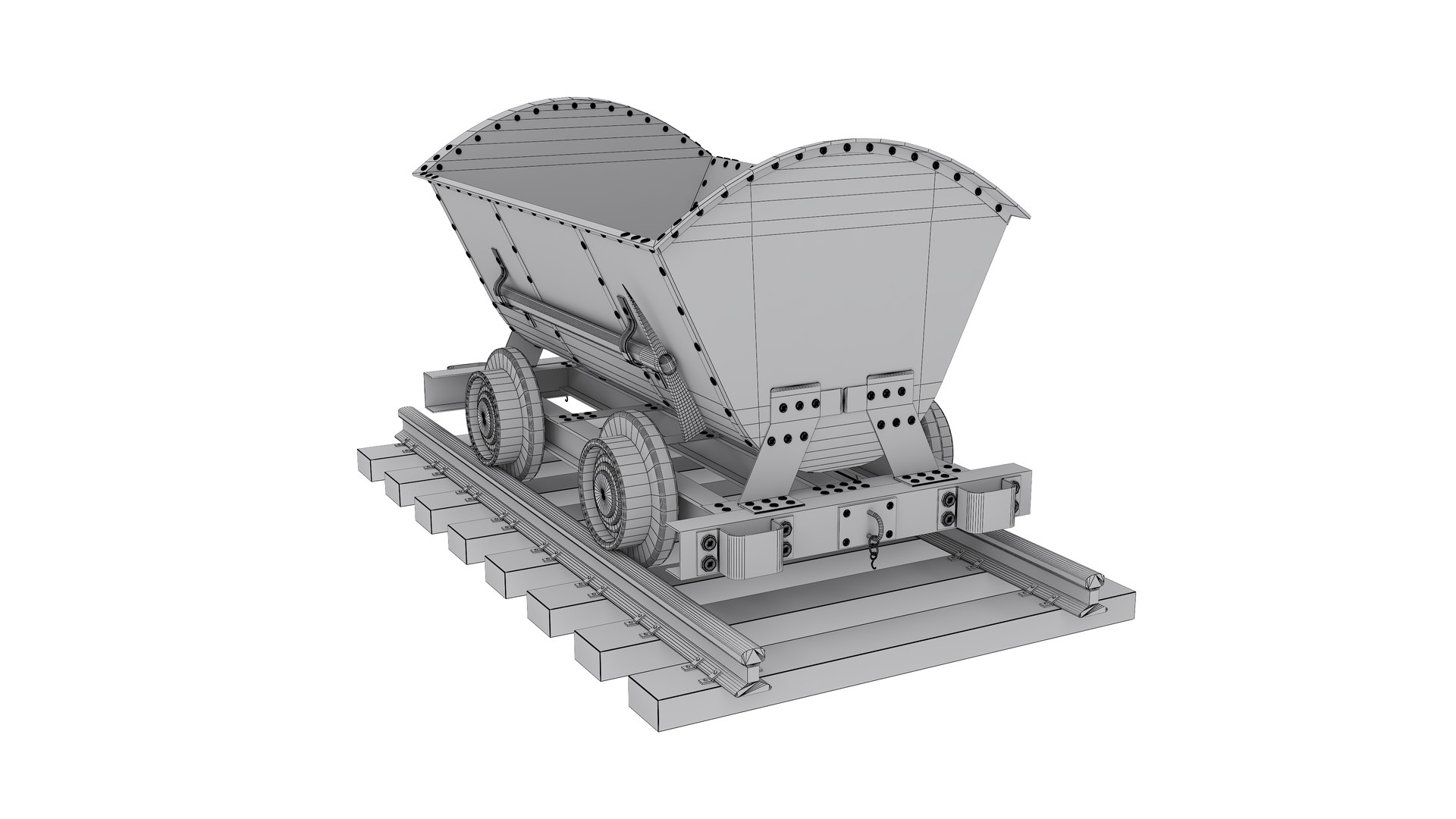 3D Model Mine Cart - TurboSquid 2210225