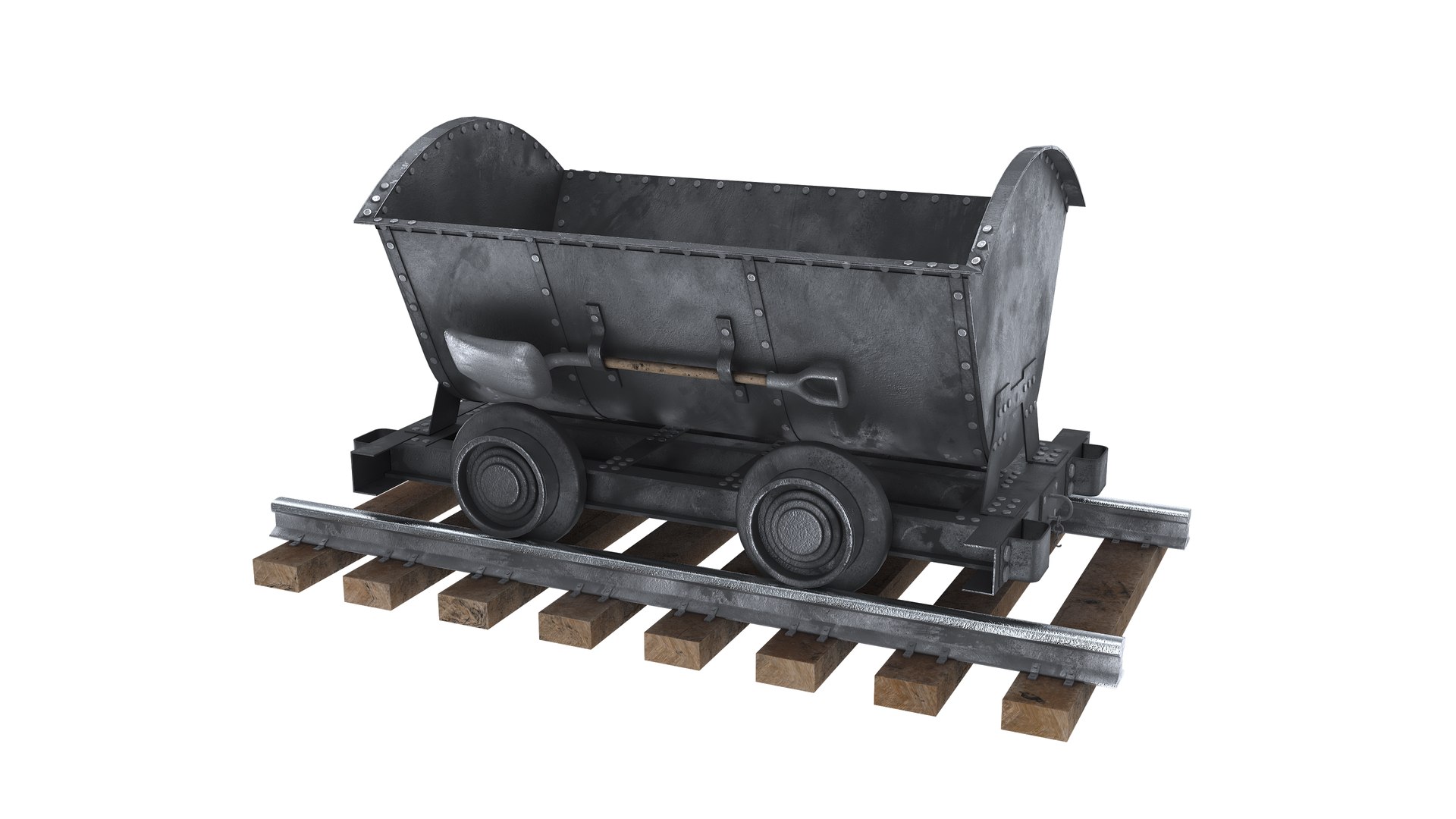 3D Model Mine Cart - TurboSquid 2210225