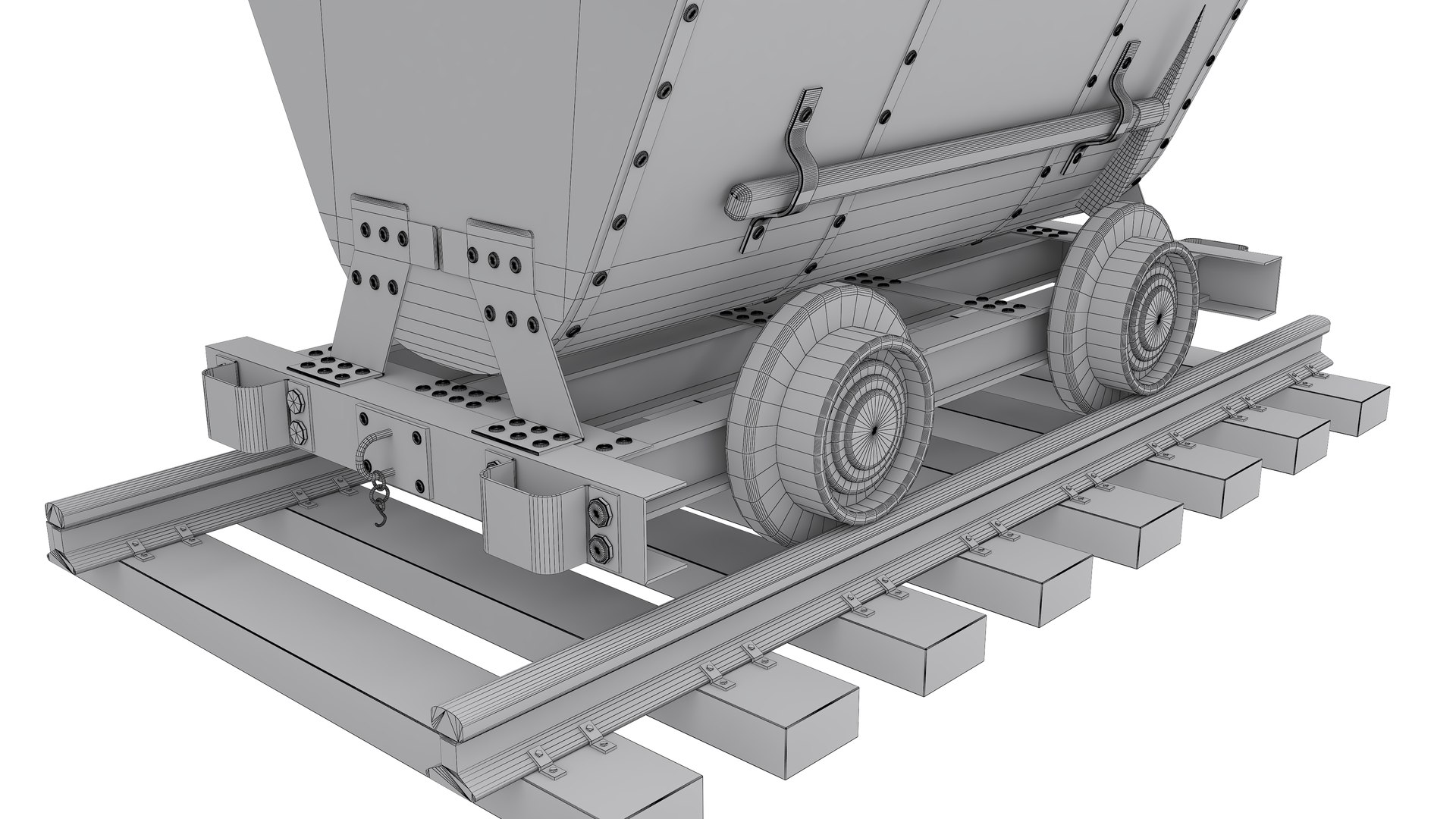 3D Model Mine Cart - TurboSquid 2210225