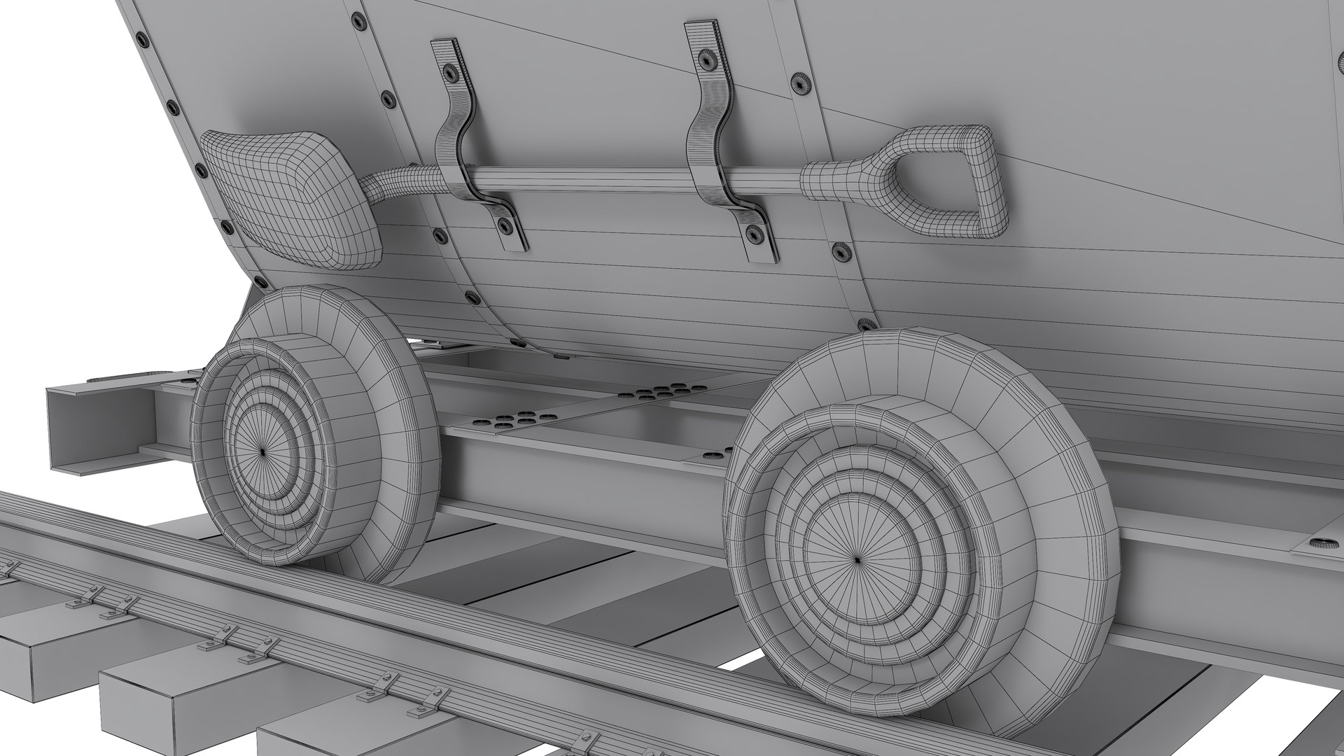 3D Model Mine Cart - TurboSquid 2210225