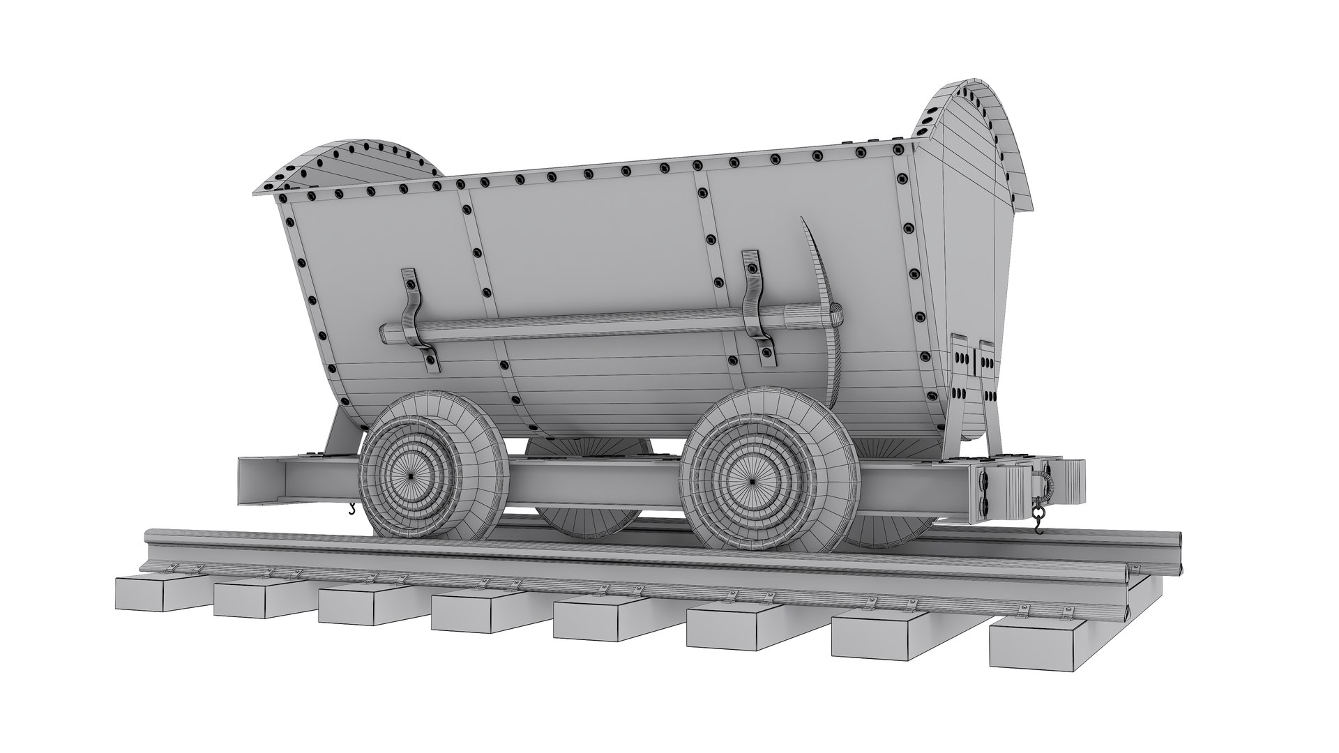3D Model Mine Cart - TurboSquid 2210225