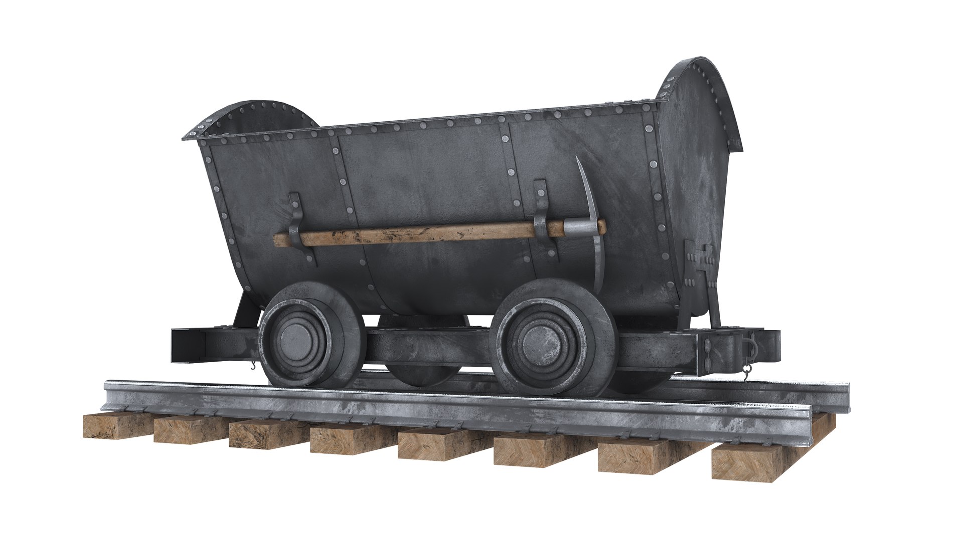 3D Model Mine Cart - TurboSquid 2210225